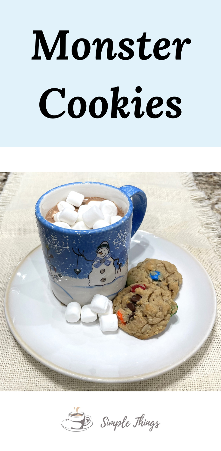 Soft Monster Cookies - Its The Simple Things