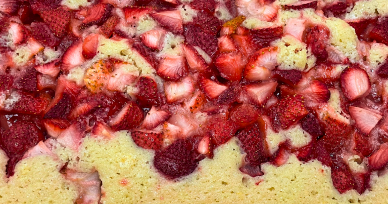 Strawberry Spoon Cake - Its The Simple Things